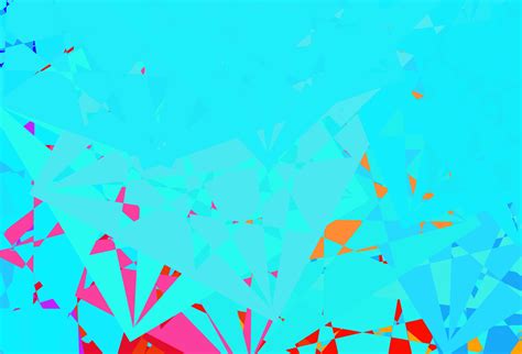 Light Blue Red Vector Layout With Triangle Forms 13437248 Vector Art