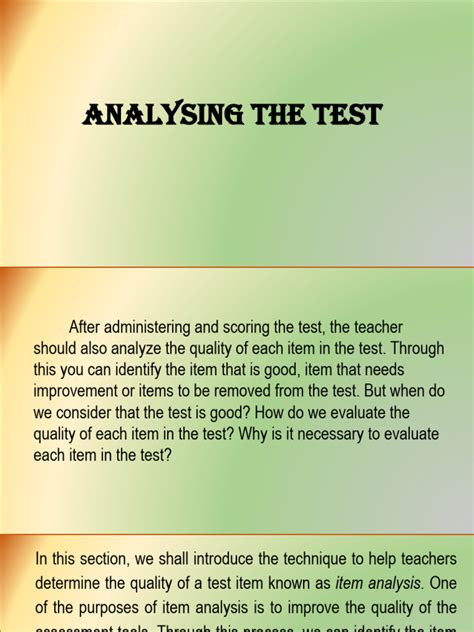 Item Analysis Send Pdf Multiple Choice Data Analysis