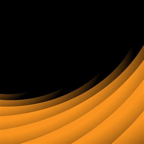 Premium Vector Abstract Black And Orange Curve Background