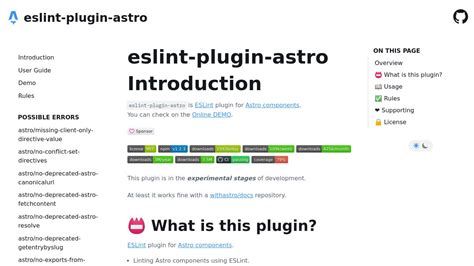 Eslint Plugin Astro Astrojs Templates