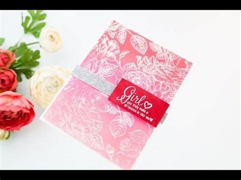 Unity Quick Tip Red Pink Emboss Resist Valentines Card Unity Blog