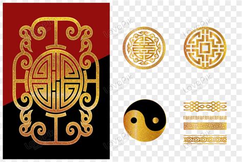 컬렉션 중국 황금 테두리 장식 Png 일러스트 무료 다운로드 Lovepik