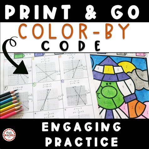 Halloween Solve Systems Of Linear Equations By Graphing Coloring Page Th Grade Made By Teachers