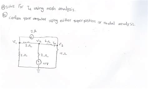 solved 2 solve for ix using mesh anolysis b confirm