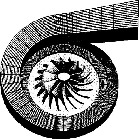 Figure 1 From Numerical Simulation Of Impeller Volute Interaction In Centrifugal Compressors