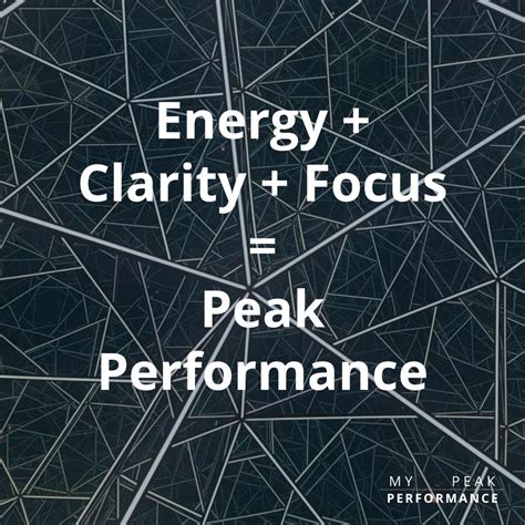 Peak Performance How To Achieve Peak Performance My Peak Performance