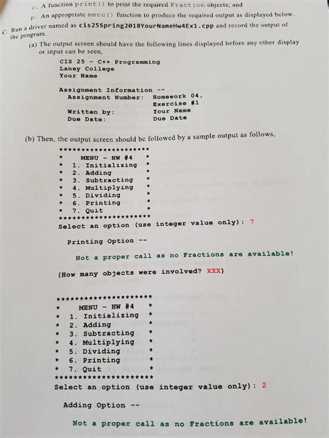 A Function Print To Print The Required Fraction