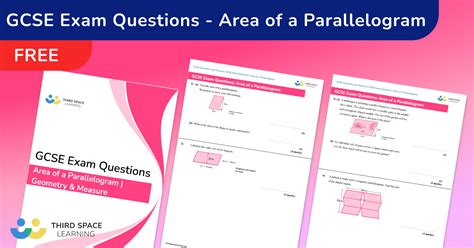 Area Of A Parallelogram Exam Questions Gcse Maths [free]