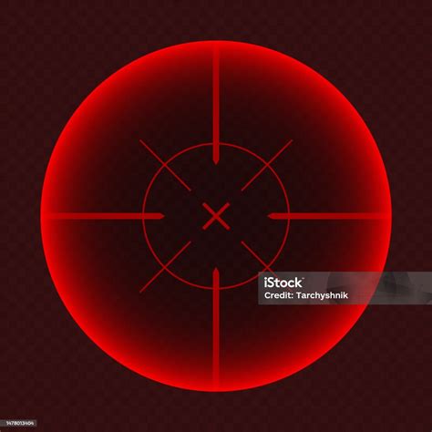 다양한 무기 열 적외선 시력 저격 소총 광학 범위 십자선이 있는 사냥용 총 뷰파인더 조준 사격 마크 기호 군사 표적 기호입니다 게임 Ui 요소입니다 벡터 그림 레티클에 대한