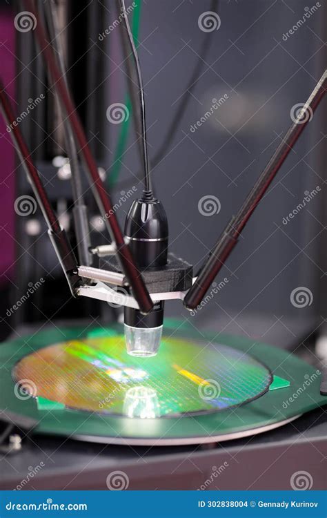 Semiconductor Silicon Wafer In A Plastic Tray Royalty Free Stock