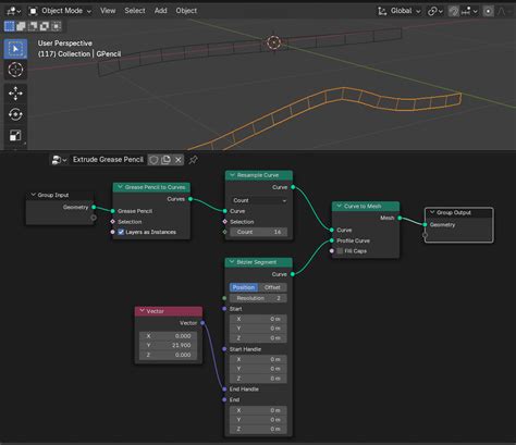Grease Pencil Curves Do Not Behave Like Regular Curves During Extrusion