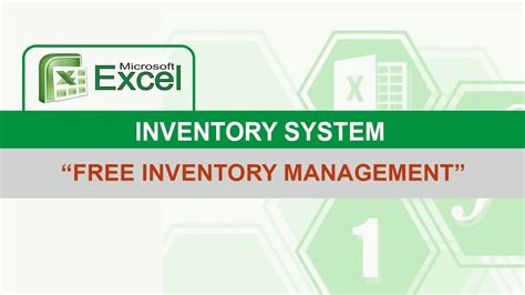 Excel Inventory System Template Free Download Youtube