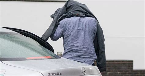 Phillip Schofields Brother Timothy Covers Face As He Arrives At Court