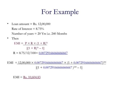 Emi Calculation PPT Business Accounting Finance Business