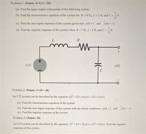 Solved Problem Points X A Find The Chegg Com