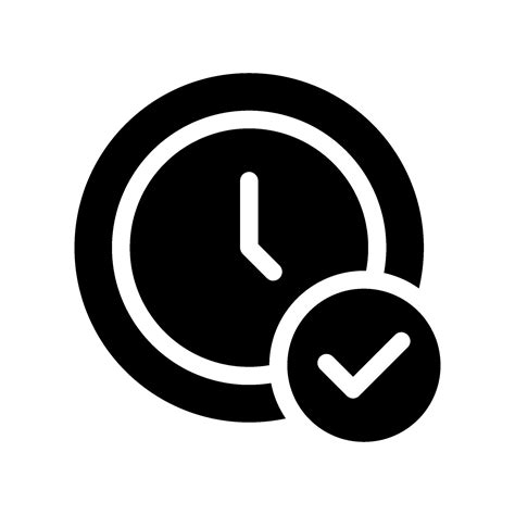 Clock Icon Vector Symbol Design Illustration Vector Art At Vecteezy