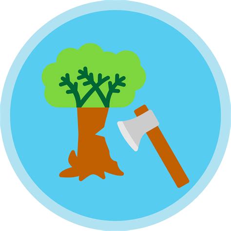 Tree Cutting Vector Icon Design Vector Art At Vecteezy