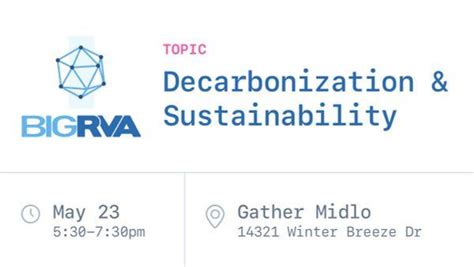 Andy Frank On Linkedin Big Rva Decarbonization And Sustainability Thu May 23 2024 5 30 Pm