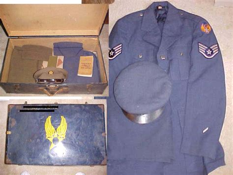 Post Wwii 1950s And 1960s Us Air Force Uniform Photos Army Air