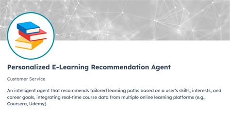 Personalized E Learning Recommendation Agentai Based On Skills