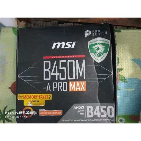 Jual Motherboard Amd Msi B M A Pro Max Shopee Indonesia