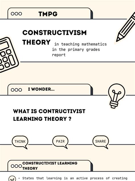 Constructivist Learning In Primary Math Pdf Constructivism