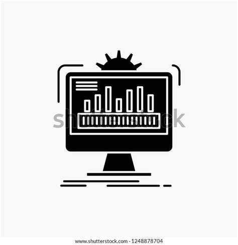 Dashboard Admin Monitor Monitoring Processing Glyph Stock Vector Royalty Free 1248878704