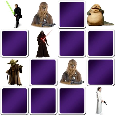Play Memory Game Characters From Star Wars Online And Free Game