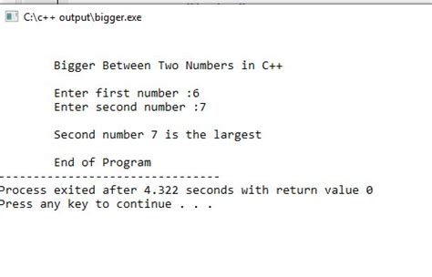 Free Programming Source Codes And Computer Programming Tutorials Bigger Between Two Numbers In C