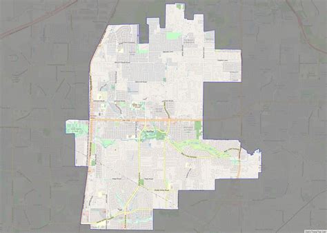 Map Of Keller City Texas