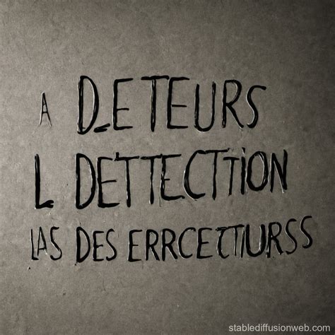 Symbolizing Error Detection Stable Diffusion Online