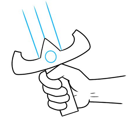 How To Draw A Hand Holding A Sword Really Easy Drawing Tutorial