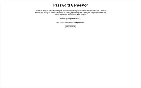 Password Generator
