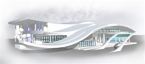 💎【sketchup Architecture 3d Projects】curve Polygon Gallery Art Museum