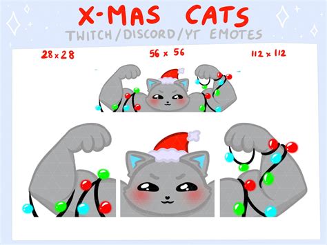 Christmas Chad Cats Twitch Emote Discord Xmas P2u Overlay Screen Stream Facecam Border