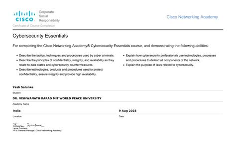 Yash Salunke On Linkedin Cybersecurity Cisconetacad Certified
