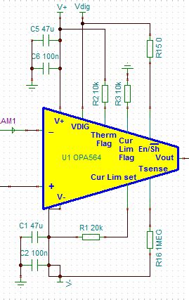 Operational Amplifier OP 564 Output Shutdown Electrical Engineering Stack Exchange