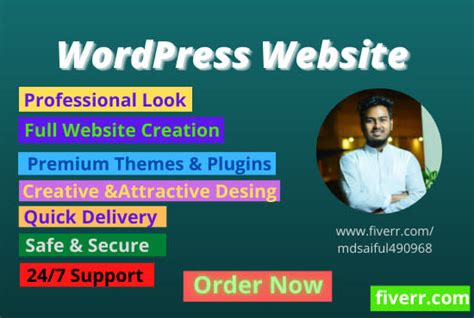 do create customize rebuild redesign wordpress website by