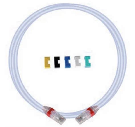 CAT6 28AWG UTP Color Ring Patch Cords PVC White At 300 Piece In Surat
