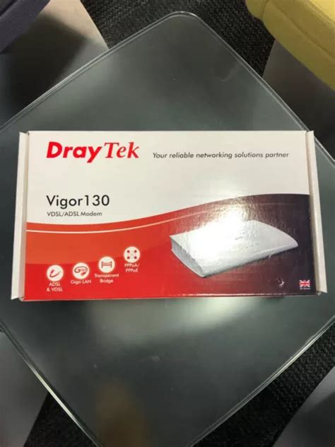 DRAYTEK VIGOR 130 ADSL2 VDSL2 FTTC BT Infinity Ethernet Modem PPPoE Bridge 60 00 PicClick UK