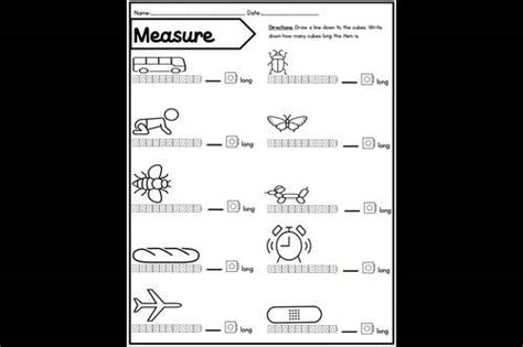 Non Standard Measurement First Grade New Ga Math Standards Aligned