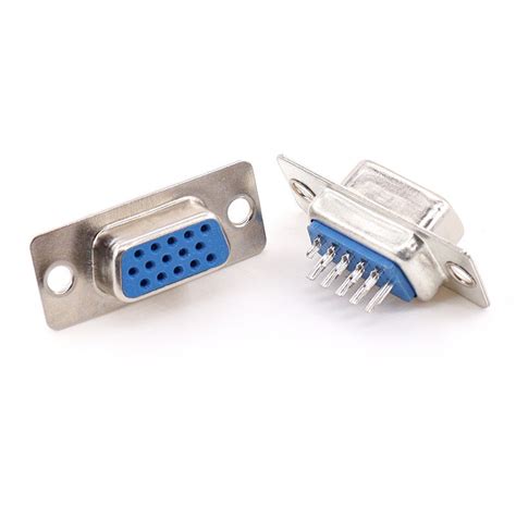 5pcs Rs232 Db9 Db15 Db25 Db37 Solder Type Connector Dip Straight Mount Serial Port Adapter 2