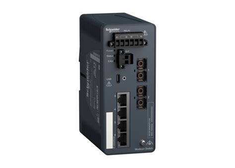 Schneider Electric MCSESM063F2CS0 ConneXium Ethernet Modicon Managed Switch 4 Ports For