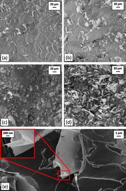 SEM Micrographs Of The Cross Section Of Nanocomposites With A Download Scientific Diagram