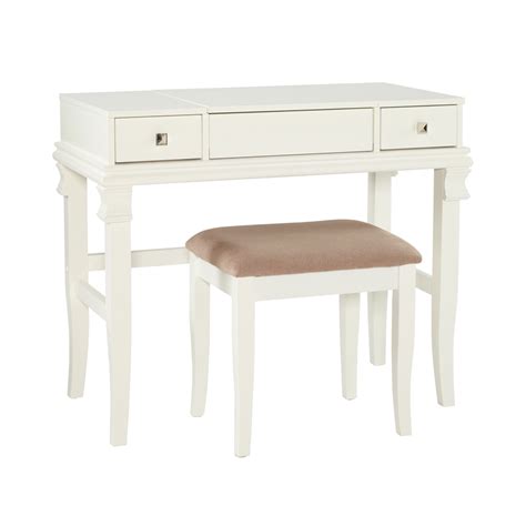 Linon Angela Wood Vanity Set In White 98373wht 01 Kd U