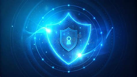 Cybersecurity And Privacy Visualized Through Abstraction Stock