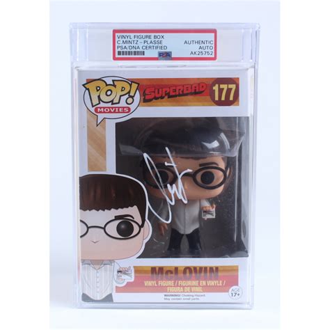 Christopher Mintz Plasse Signed Superbad 177 Mclovin Funko Pop Vinyl