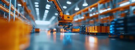 Supply Chain Innovation With Advanced Robotics In Manufacturing Premium Ai Generated Image
