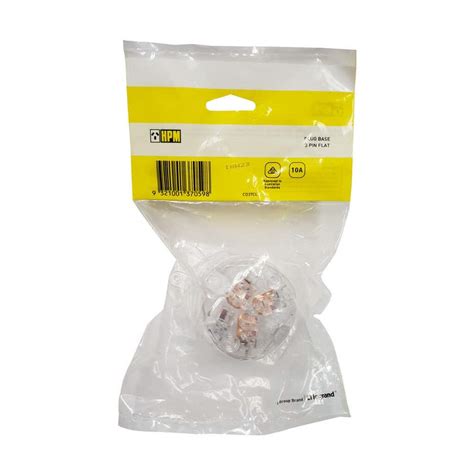 Hpm Electrical Plug Base 3 Pin 10a Clear Home Hardware