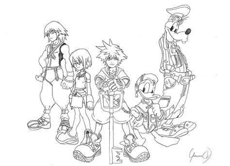 Kingdom Hearts Drawing At Getdrawings Free Download